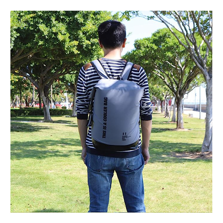 Cooler Bag Maker Customize Wateproof Roll Top Closed 500D PVC Cooler ...